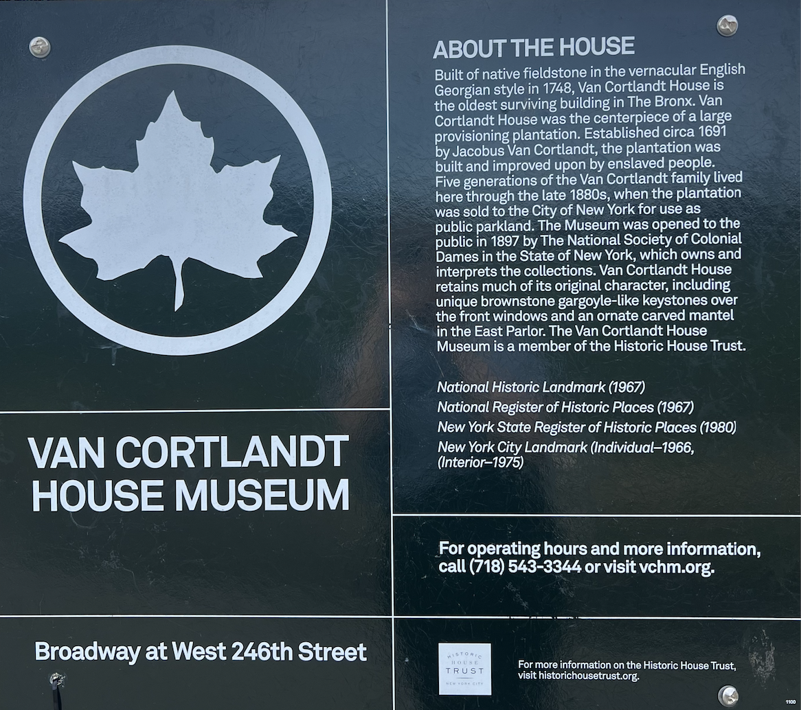 Exploring History: The Van Cortlandt House Museum – Schmidt Studios